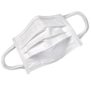 EQPT Basic White 3-Ply Face Mask with Ear Loops 10Ct