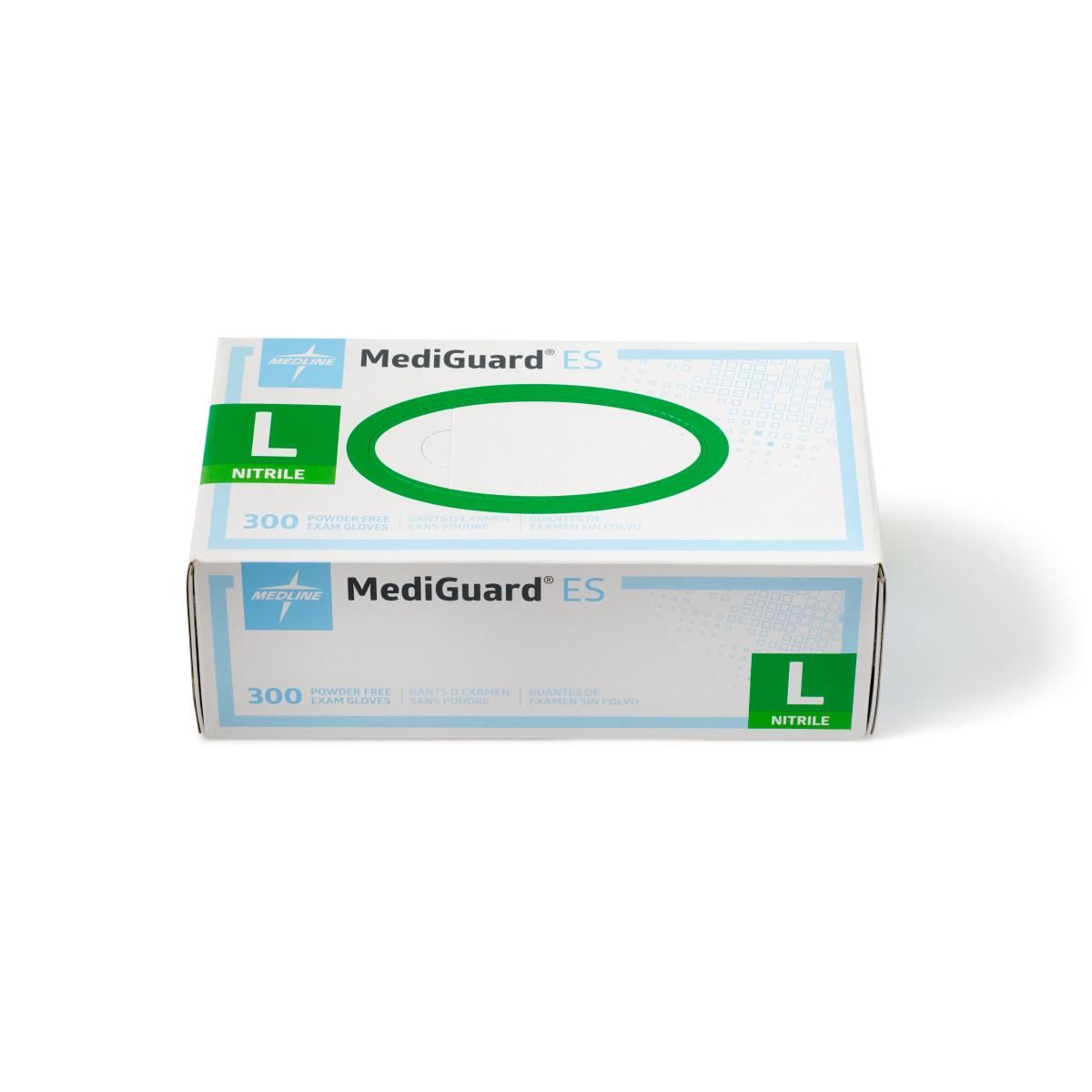 Medline MediGuard ES Nitrile Exam Gloves Size L 3000Ct