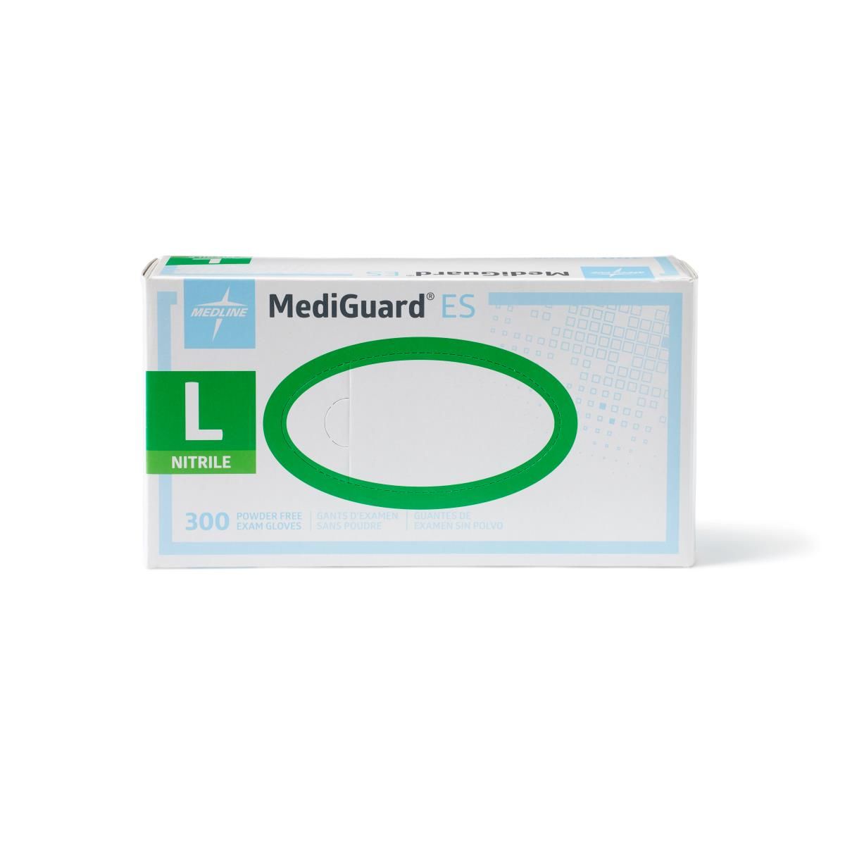 Medline MediGuard ES Nitrile Exam Gloves Size L 3000Ct