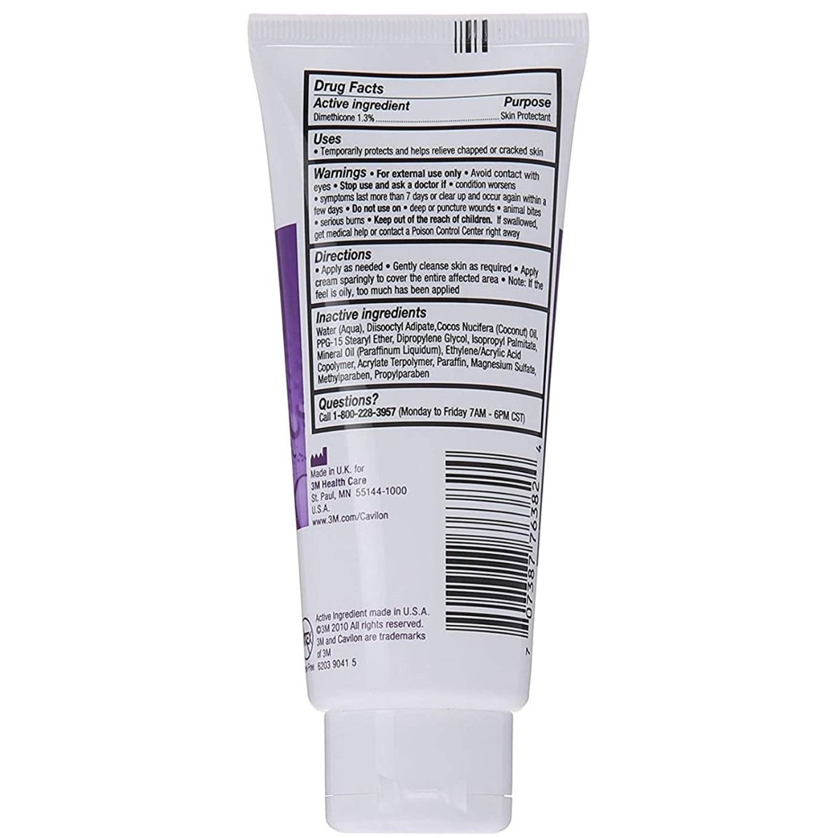 3M Cavilon Durable Barrier Cream Fragrance Free 3.25oz 1Ct