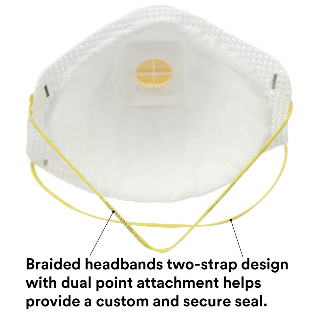 3M 8511 N95 Respirator Face Mask with Cool Flow Valve 80Ct
