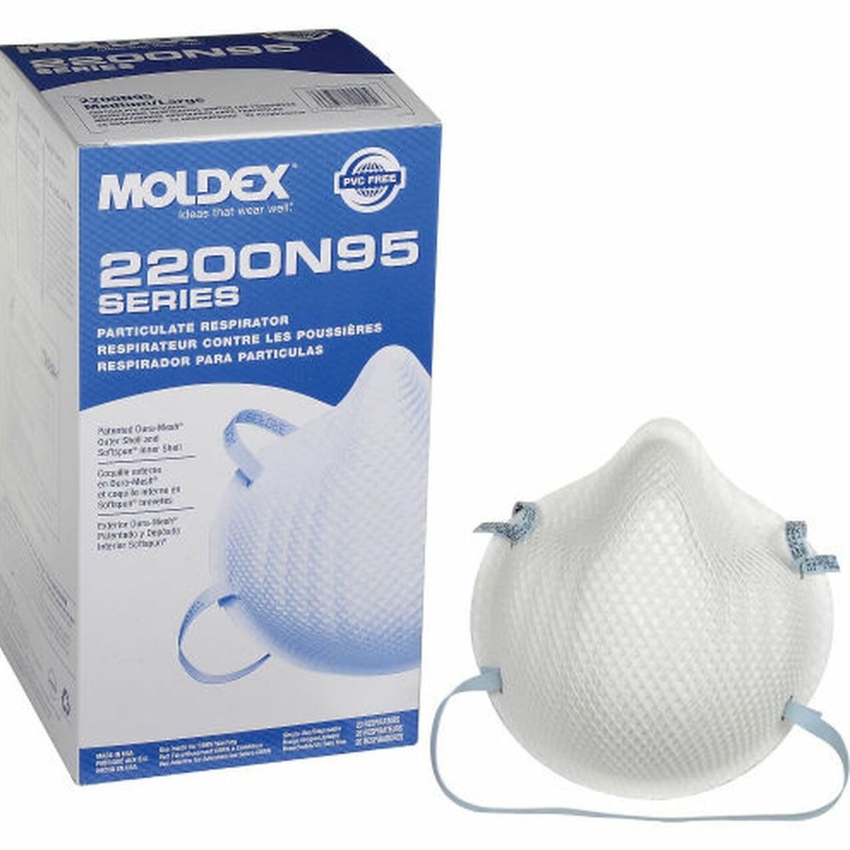 Moldex 2200N95 Series Particulate Respirator M/L 240Ct