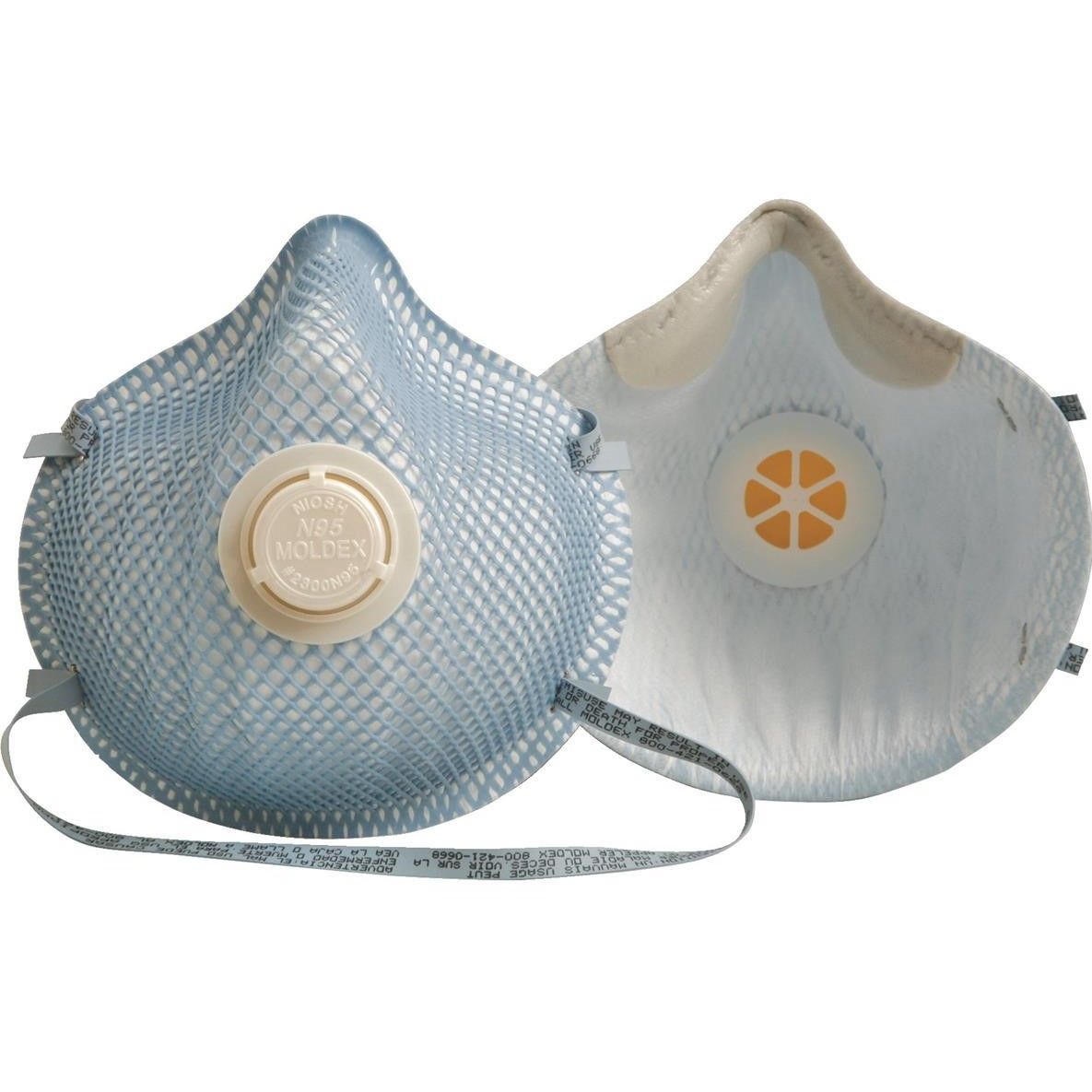 Moldex 2300 N95 Respirator With Exhale Valve M/L 100Ct