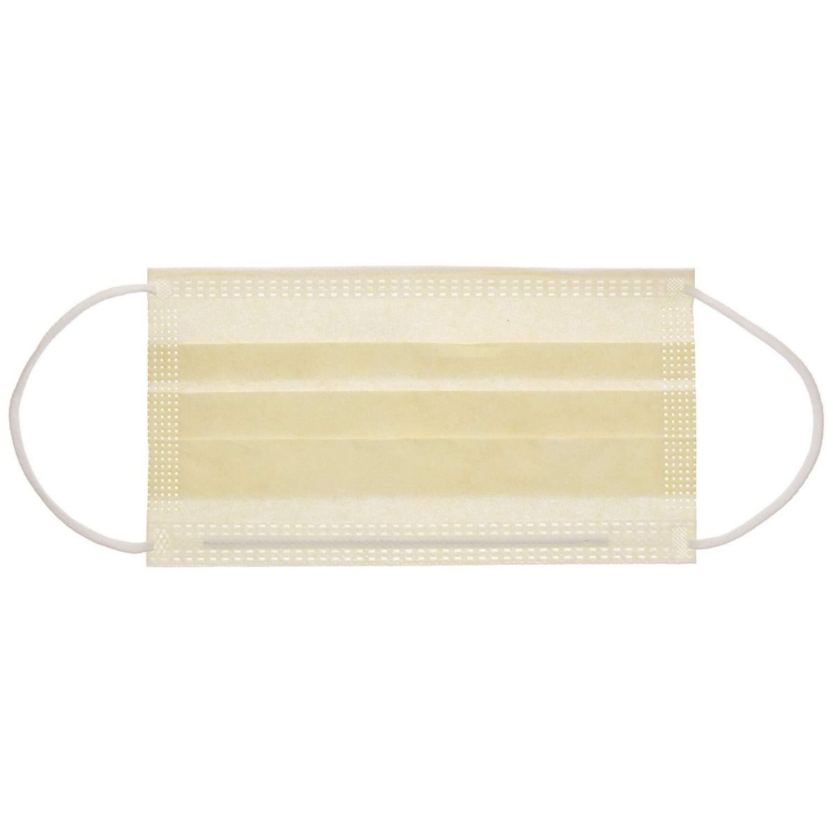 Percept Yellow Isolation Face Mask with Ear Loops 50Ct