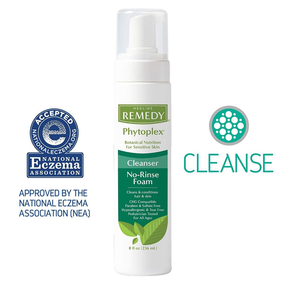 Medline Remedy Clinical No-Rinse Foam Cleanser 8oz 1Ct
