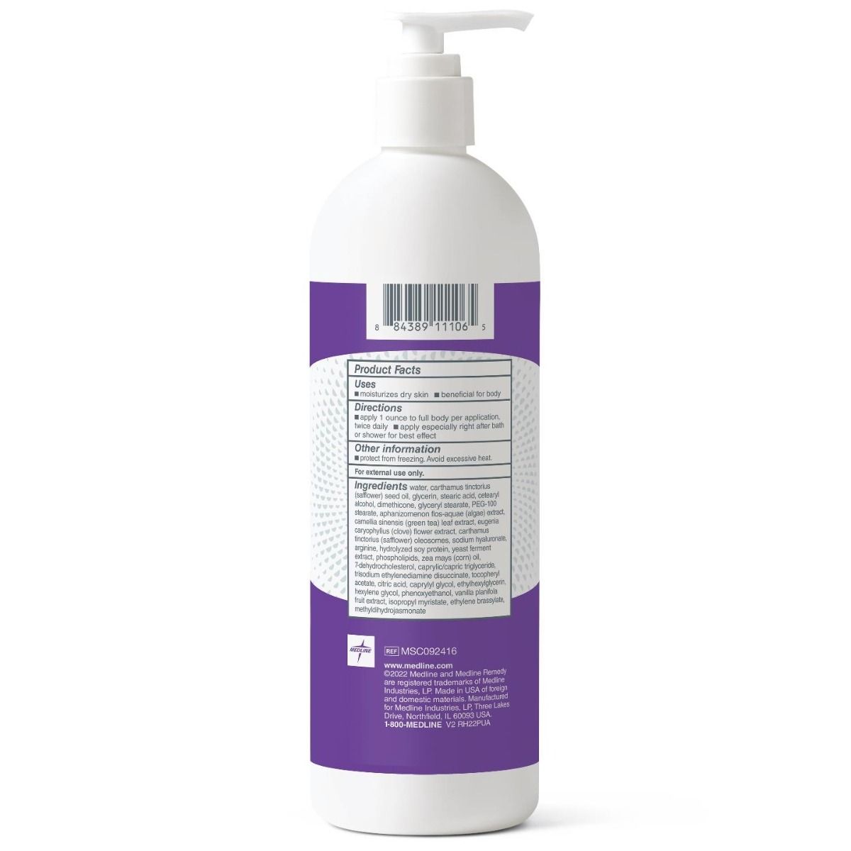 Medline Remedy Clinical Skin Cream Scented 16oz 12Ct