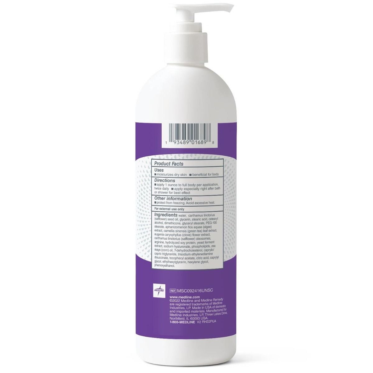 Medline Remedy Clinical Skin Cream Unscented 16oz 1Ct