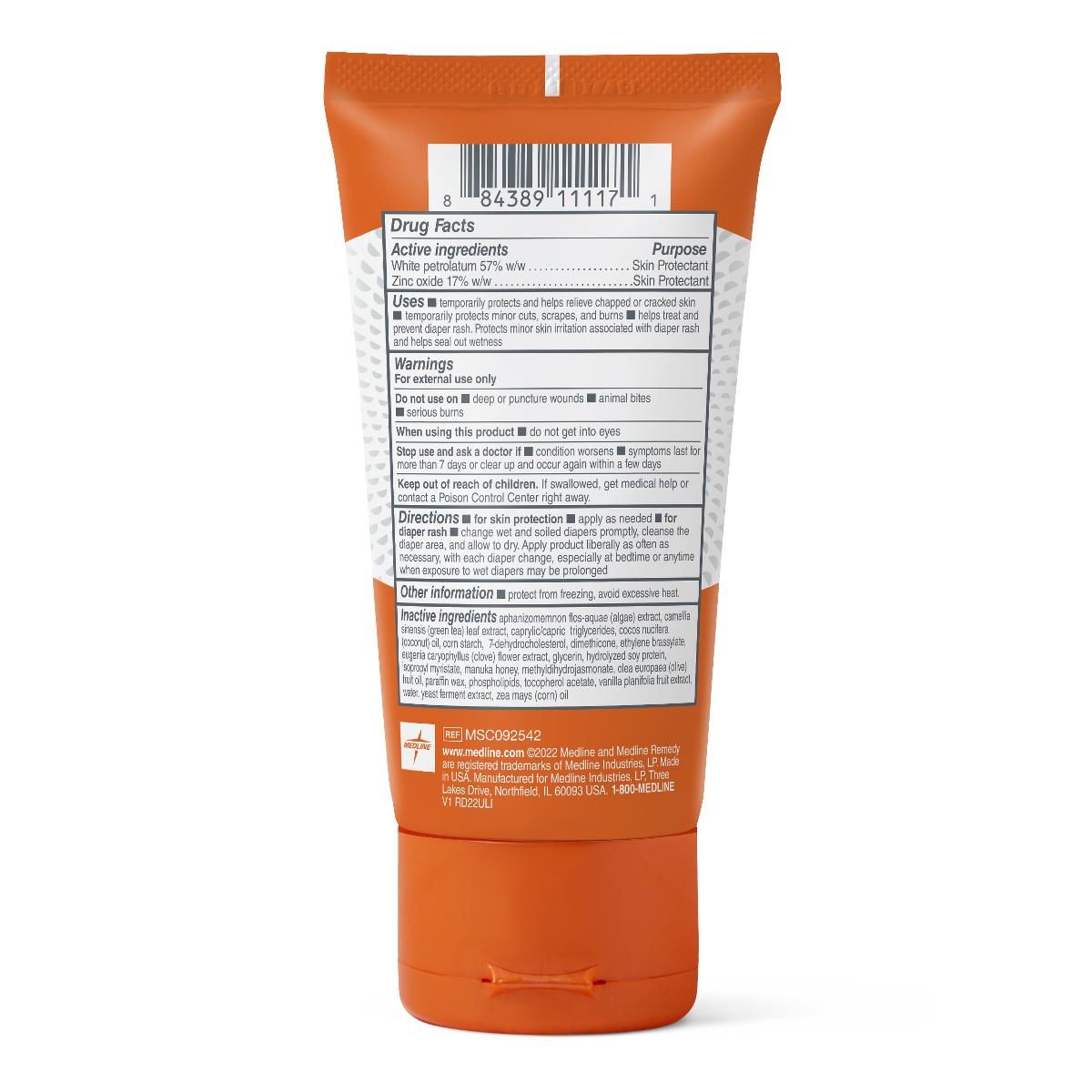 Medline Remedy Clinical Zinc Oxide Paste 2oz 24Ct