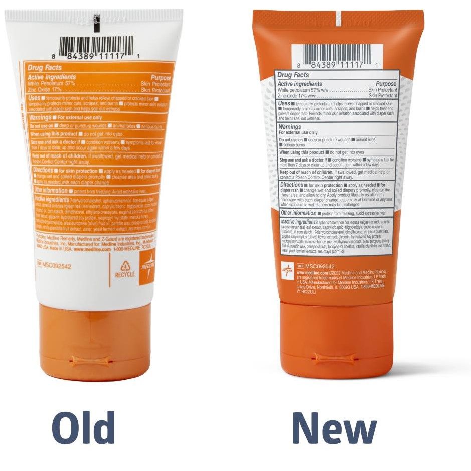 Medline Remedy Clinical Zinc Oxide Paste 2oz 24Ct