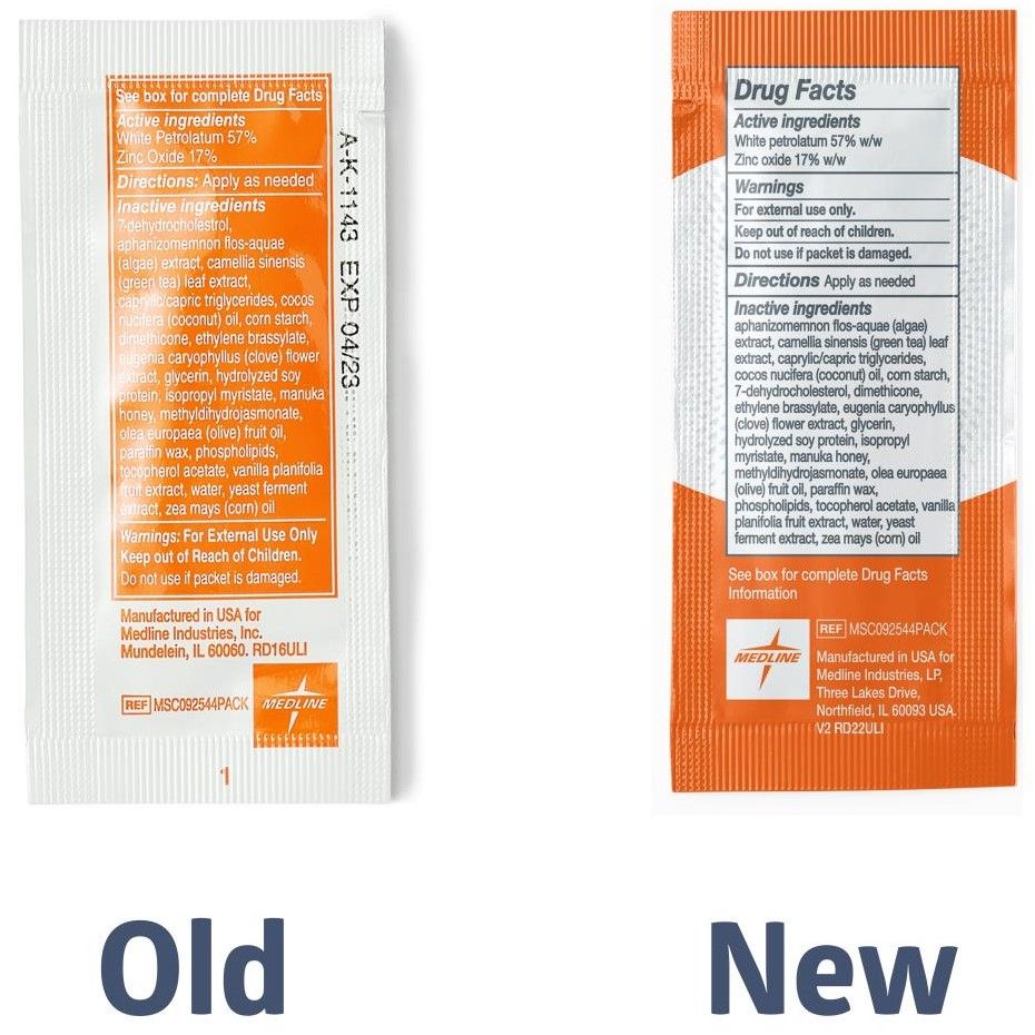 Medline Remedy Clinical Zinc Oxide Paste 2oz 144Ct