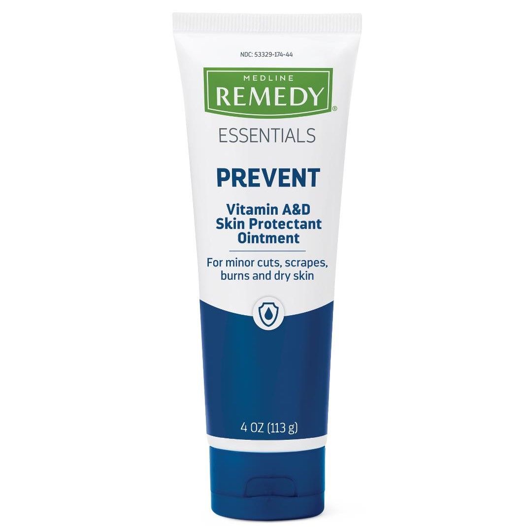 Medline Remedy Essentials Vitamin A&D Skin Ointment 4oz 12Ct