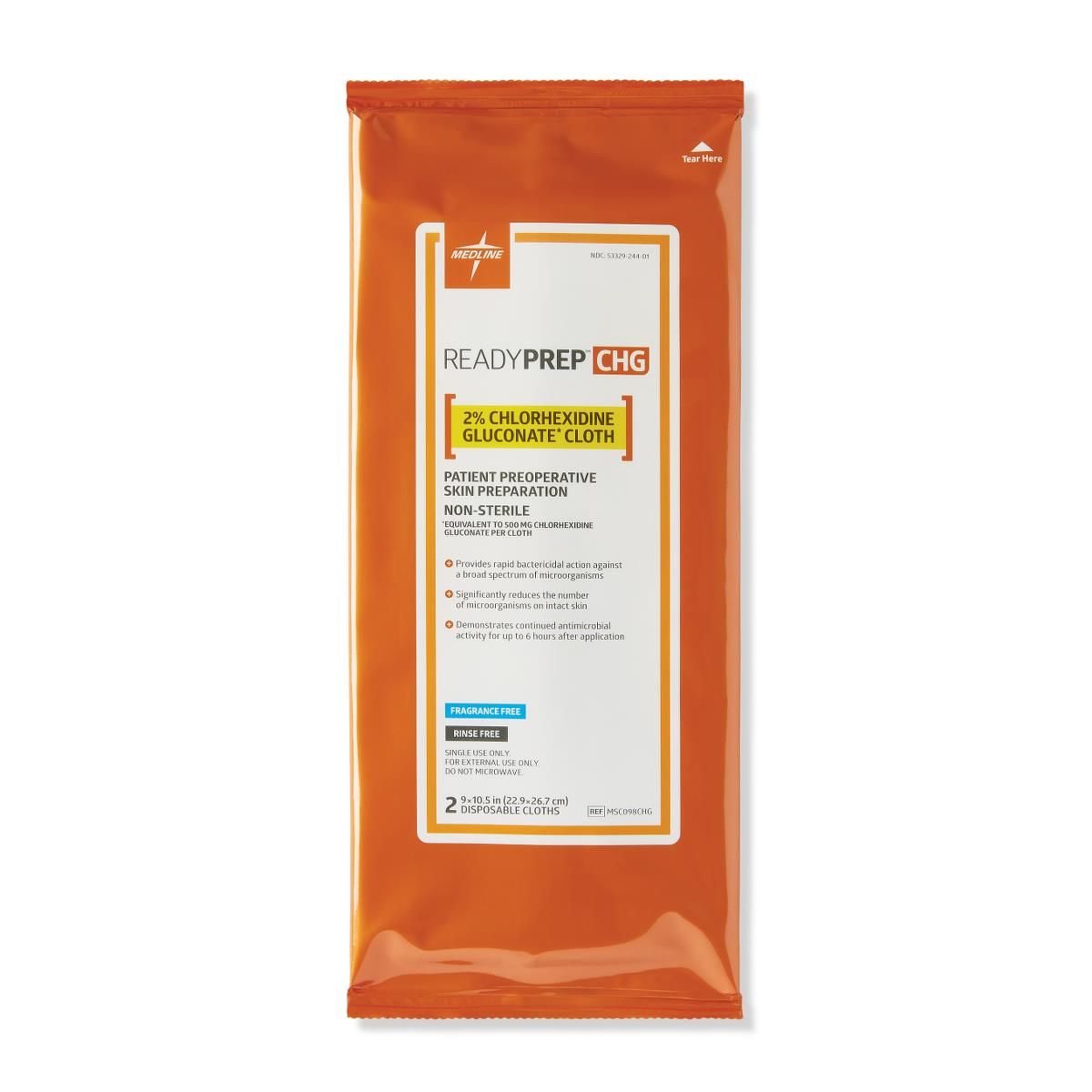 ReadyPrep CHG 2% Chlorhexidine Gluconate Cloths 96Ct