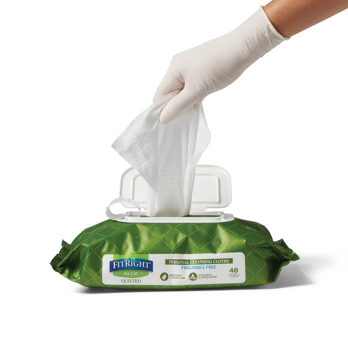Medline FitRight Aloe Quilted Personal Wipes - Shop All