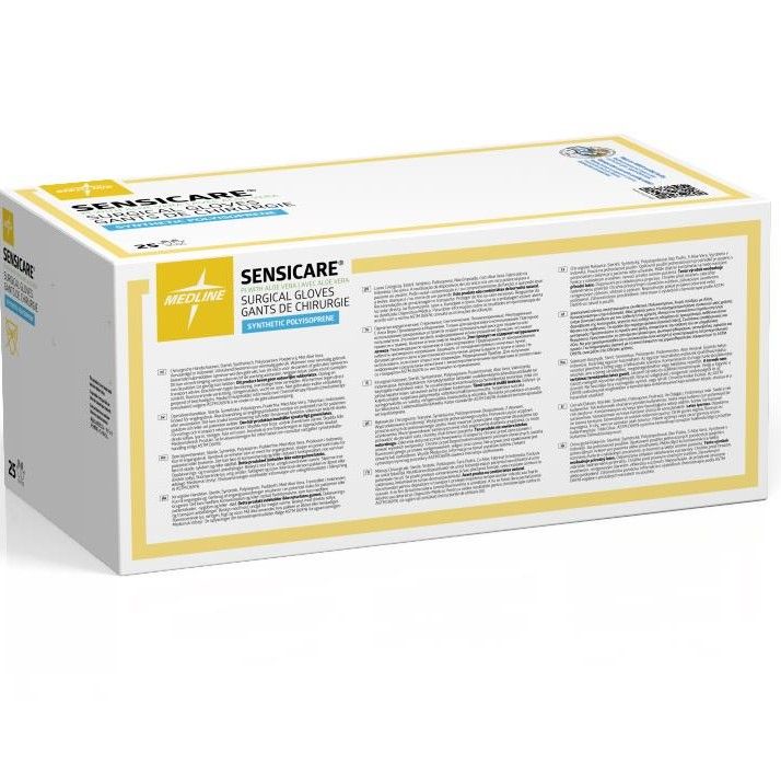 SensiCare PI with Aloe Surgical Gloves, Size 8, Case of 100 Pairs