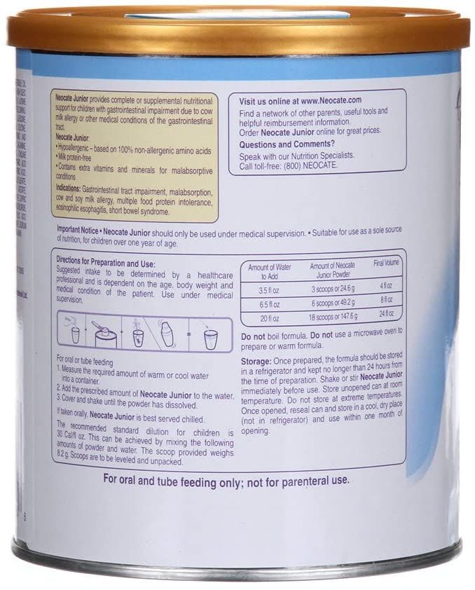 Nutrica Neocate Junior Formula Powder Age 1+ 14.1oz 1Ct