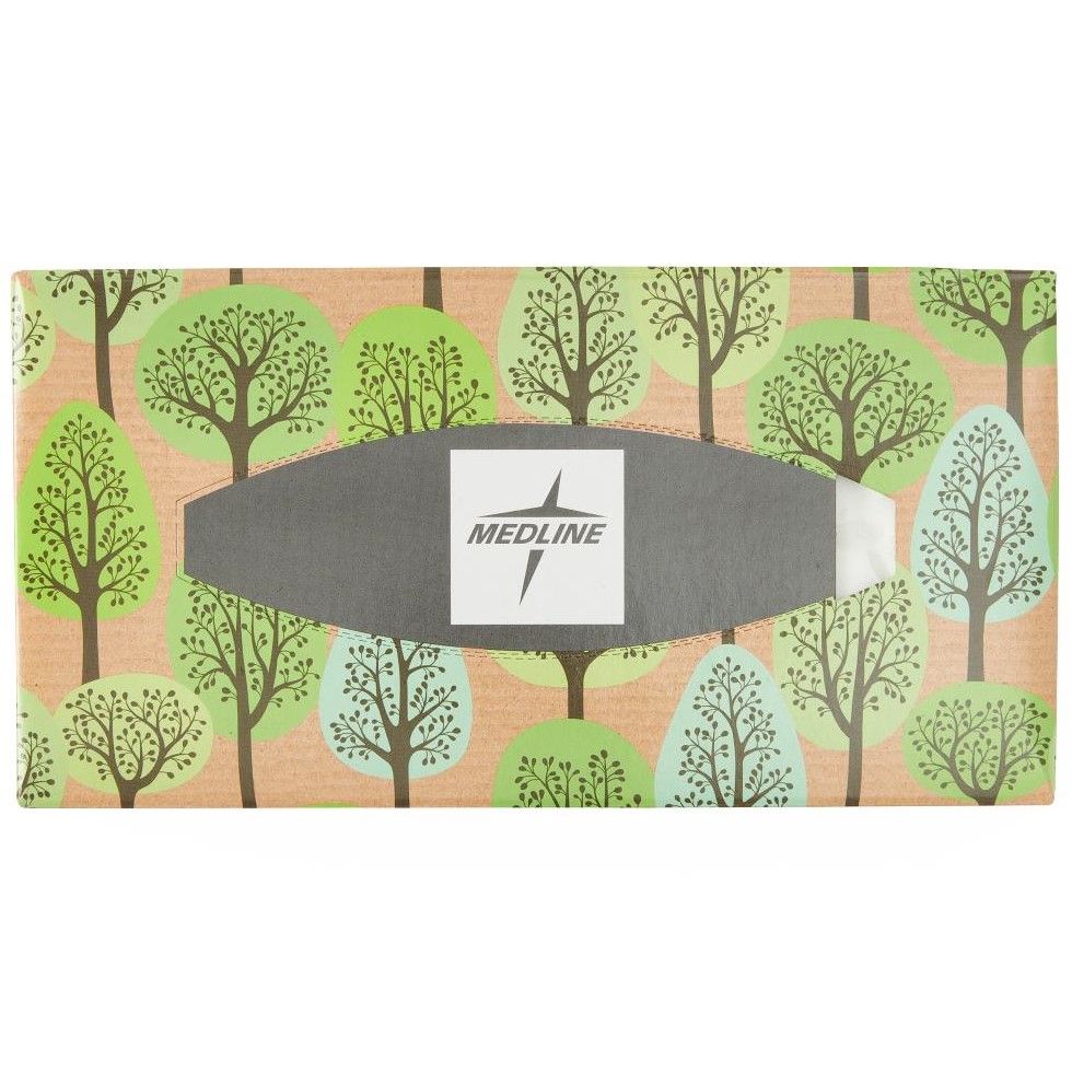 Medline Standard Facial Tissues 8x8.3in 90Sheet/Box 1Ct