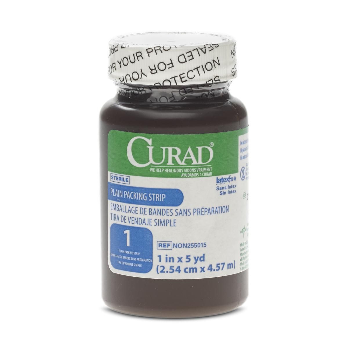 CURAD Sterile Plain Packing Strip 1in x 5yd 1Ct