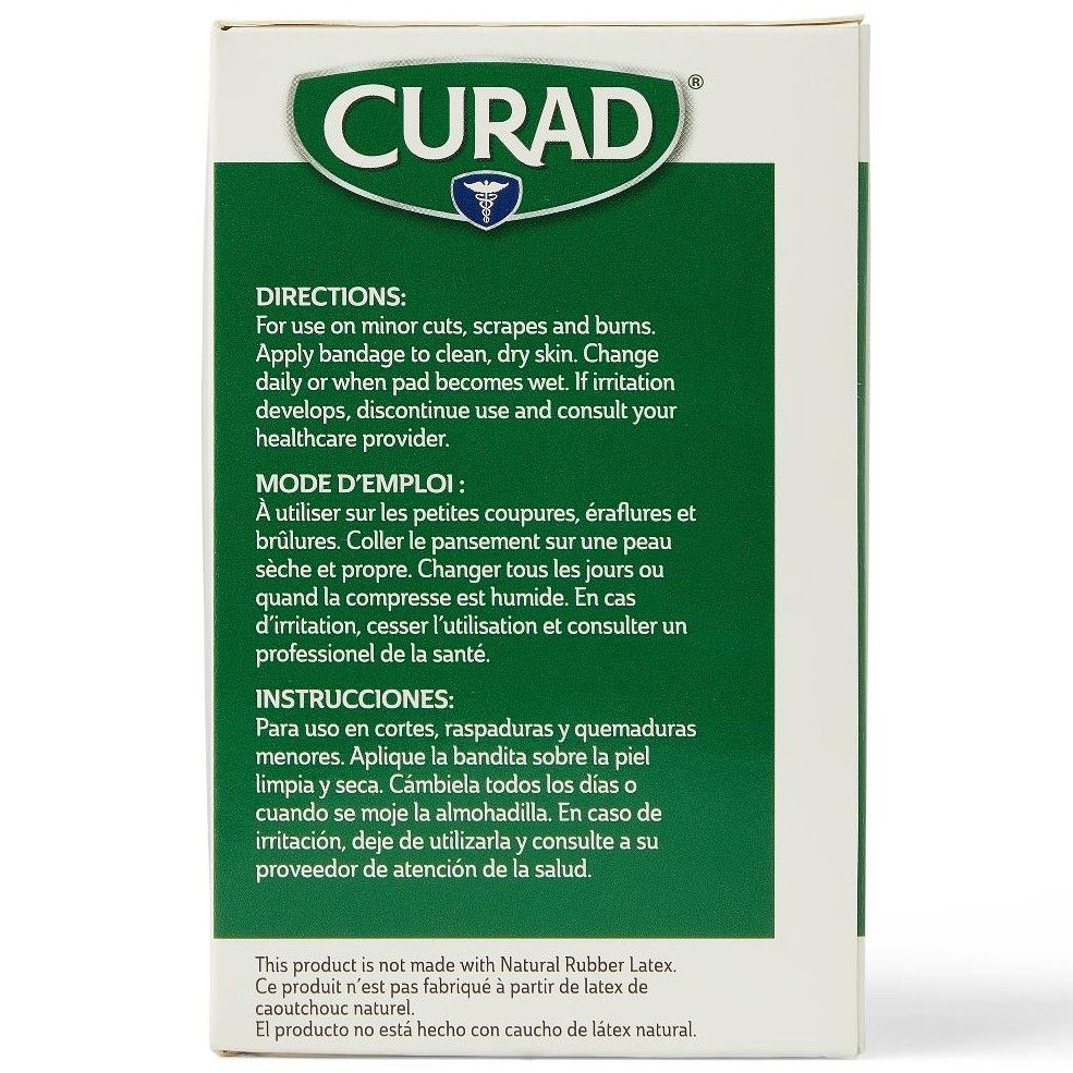 CURAD Transparent Adhesive Bandages 1x3in 100Ct