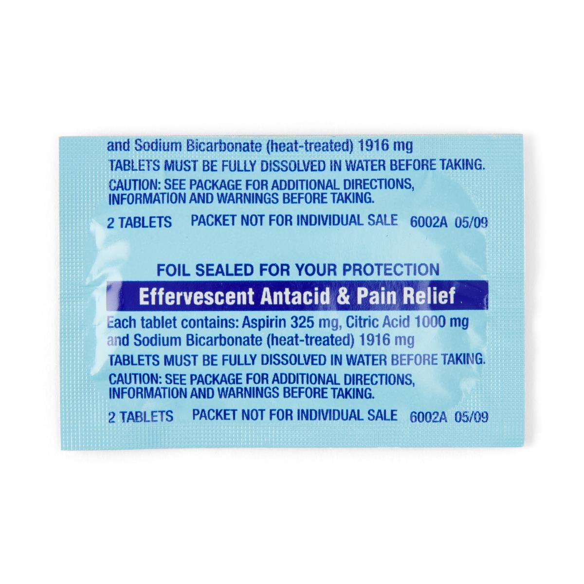 GoodSense Effervescent Antacid + Pain Relief Tablets 30