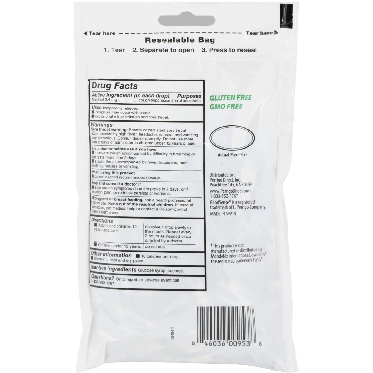 GoodSense Simply Menthol Cough Drops 30Ct