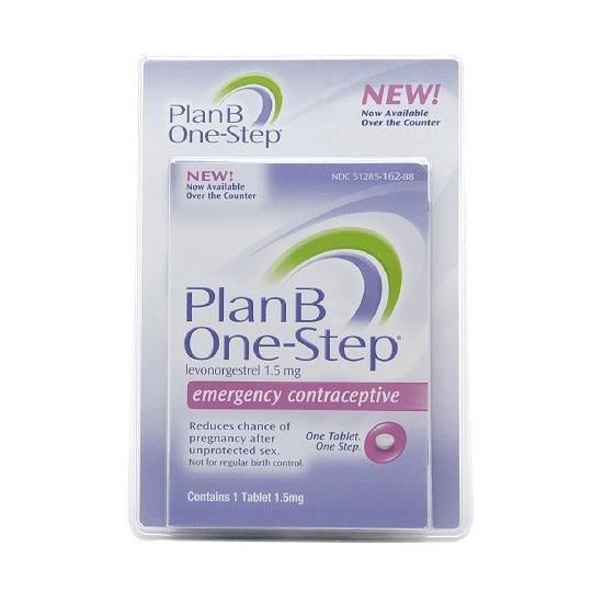 Plan B One-Step Emergency Contraceptive Tablet, Over-the-Counter, 1.5 ...