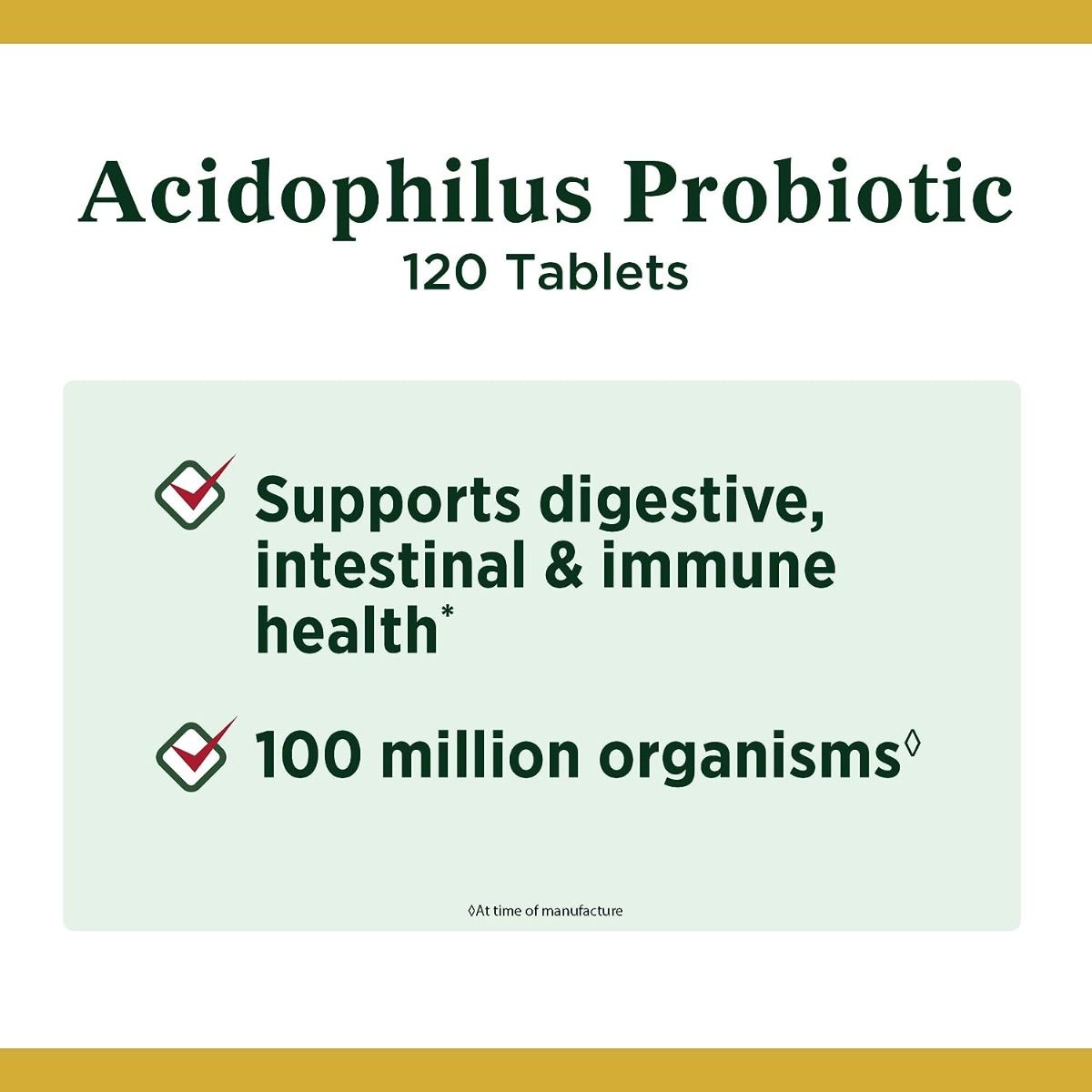 Acidophilus Tablets 120Ct
