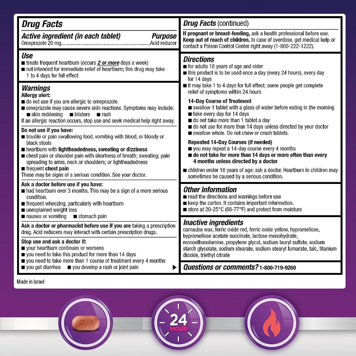 GoodSense Delayed-Release Omeprazole 20mg 14Ct