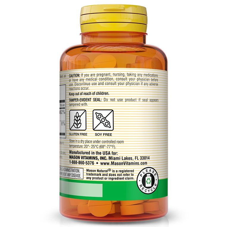 Mason Natural Vitamin B6 Tablet 100mg 100Ct