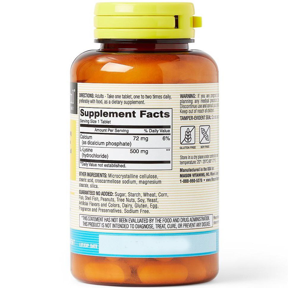L-Lysine Tablet 500mg 100Ct