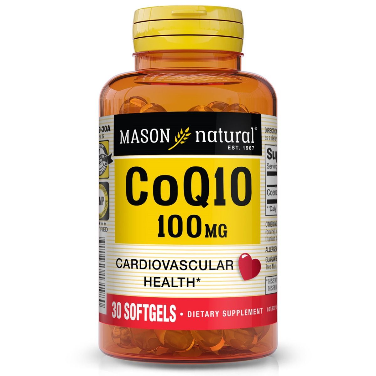 Mason Natural CoQ10 100mg 30Ct