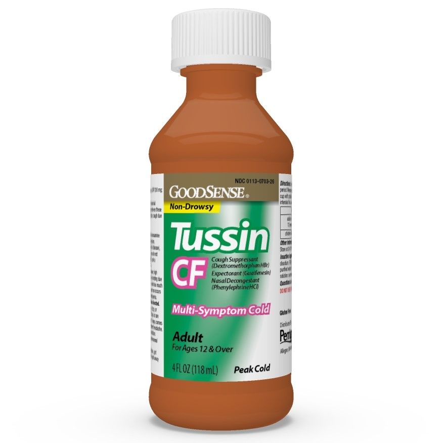 GoodSense Tussin CF Multi-Symptom Cold Medicine 4oz 1Ct