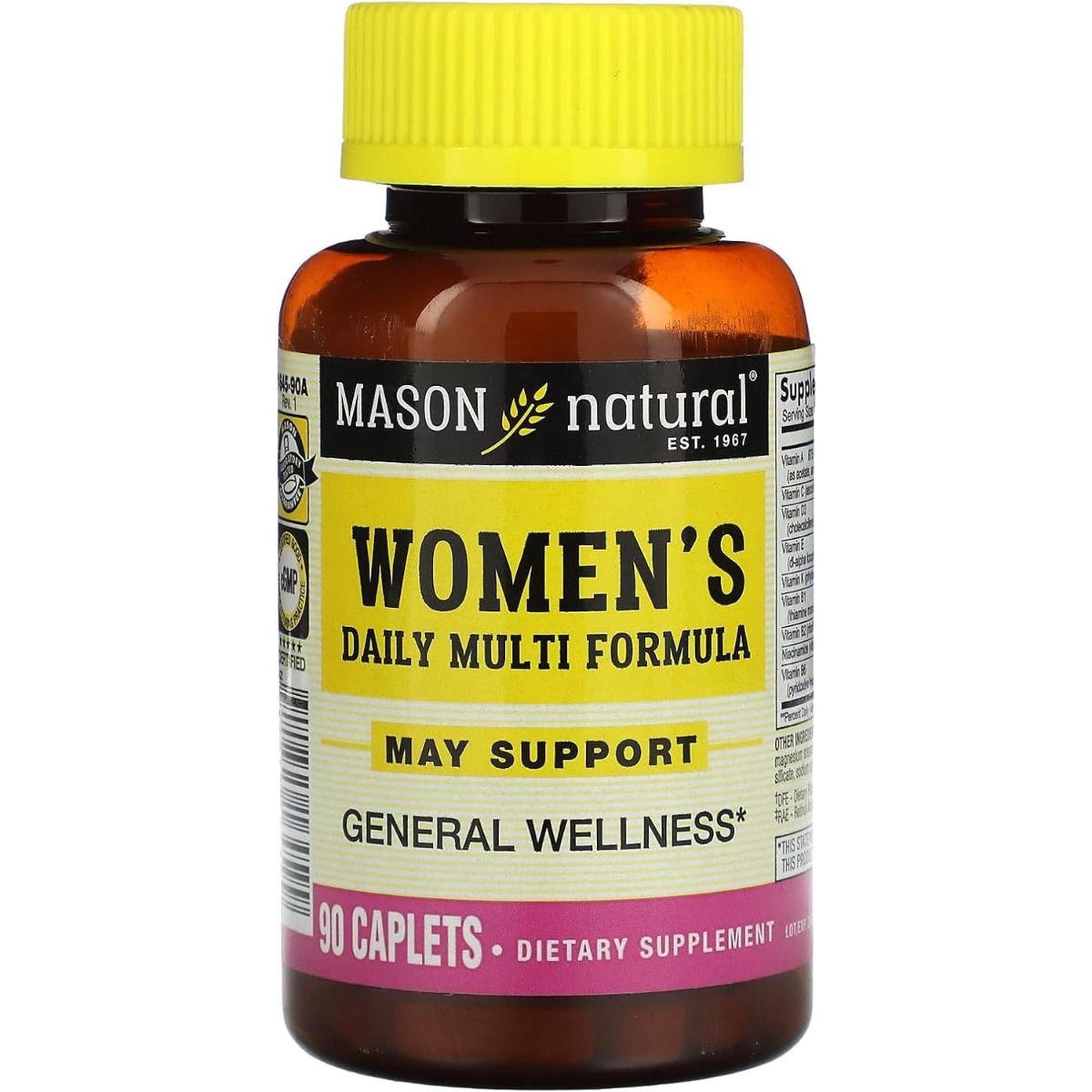 Mason Natural Women's Daily Multivitamin Caplet 90Ct