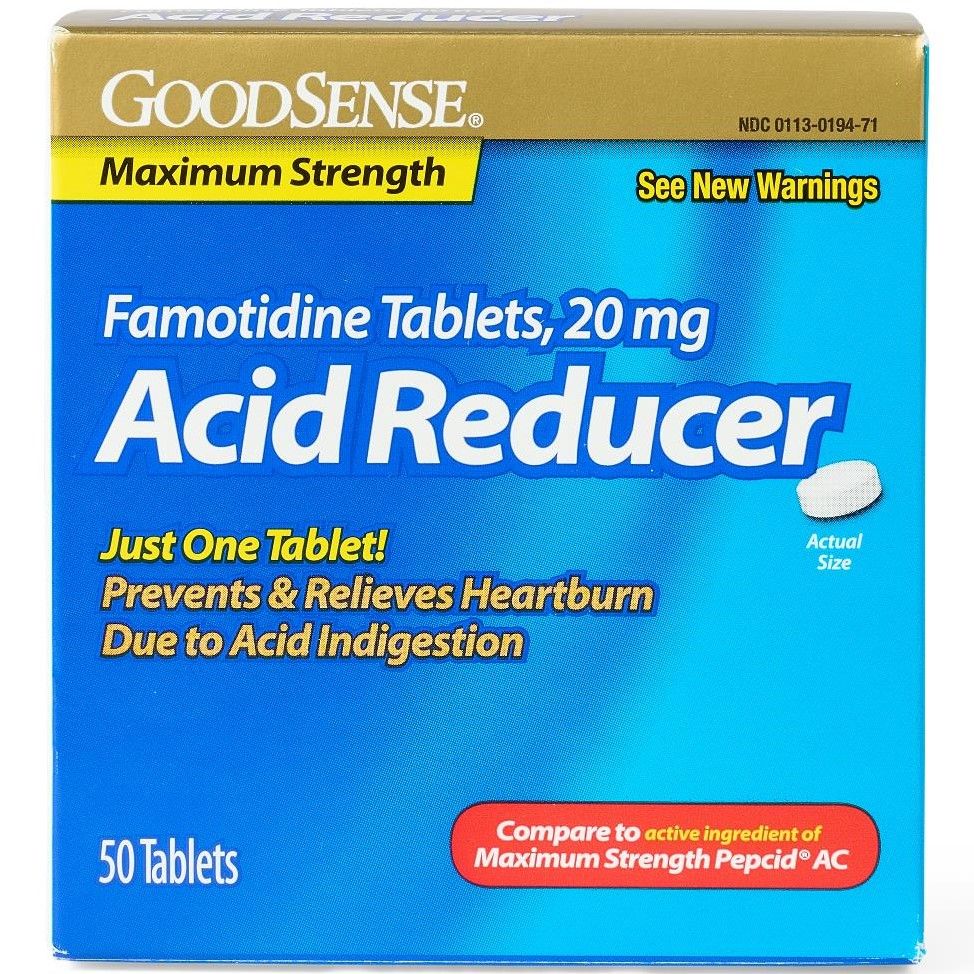 GoodSense Famotidine Acid Reducer Tablets 20mg 50Ct