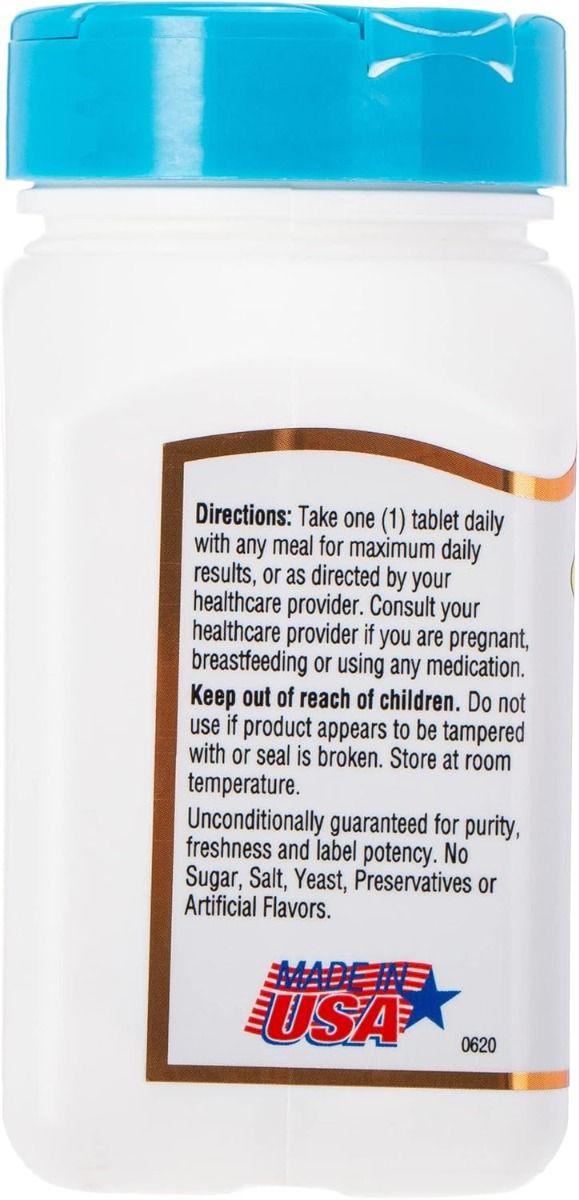 Zinc Tablets, 50 mg, 110 Count per Bottle, One Bottle