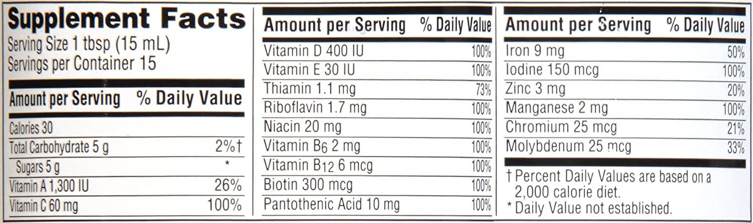 Centrum Multivitamin Multimineral Liquid Supplement 8oz