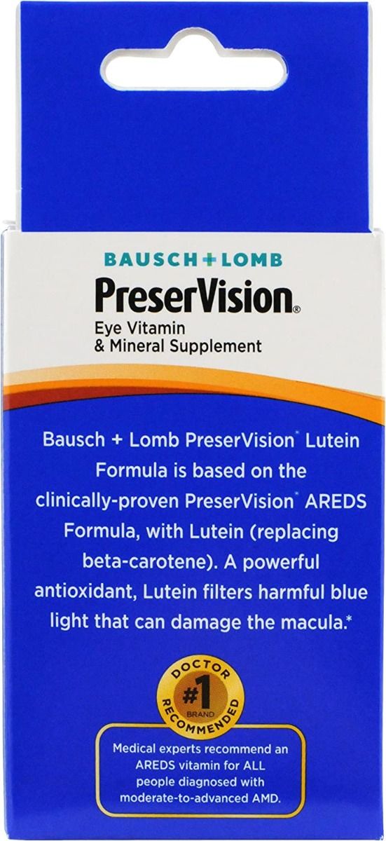 PreserVision AREDS Eye Vitamin Softgel with Lutein, 50Ct