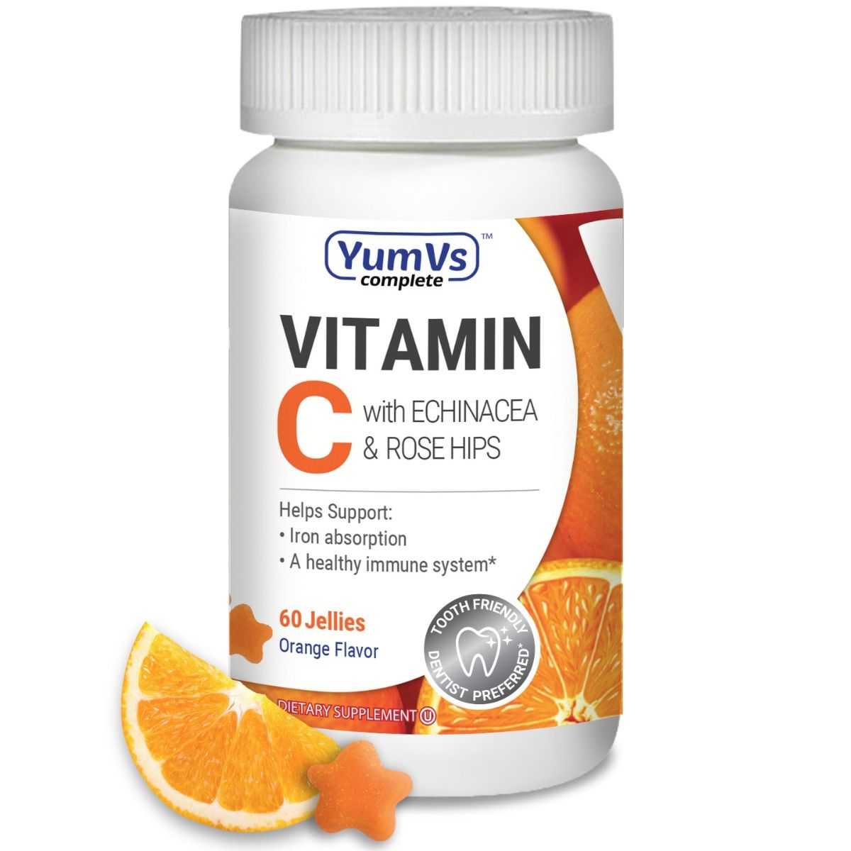 Children's Vitamin C Gummies, 125 mg, 60 Count per Bottle, One Bottle