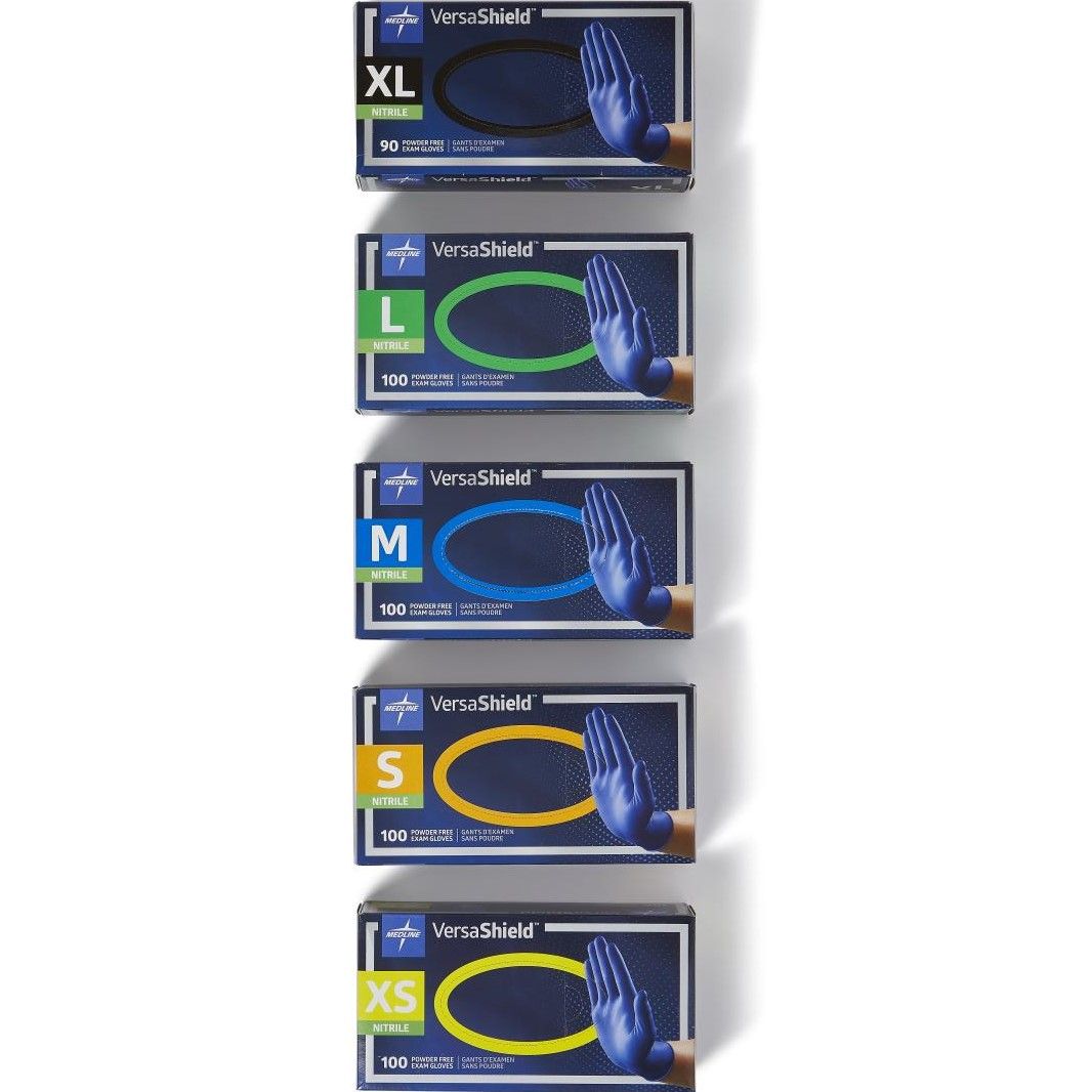 Medline VersaShield Full Texture Nitrile Gloves-Shop All