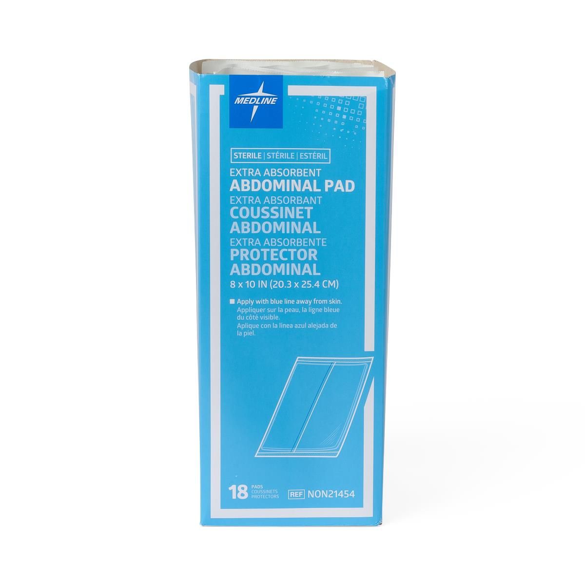 Medline Essentials Sterile Abdominal Pad 8x10 320Ct