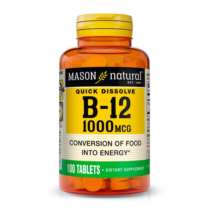 Mason Natural Vitamin B12 Coated Tabs