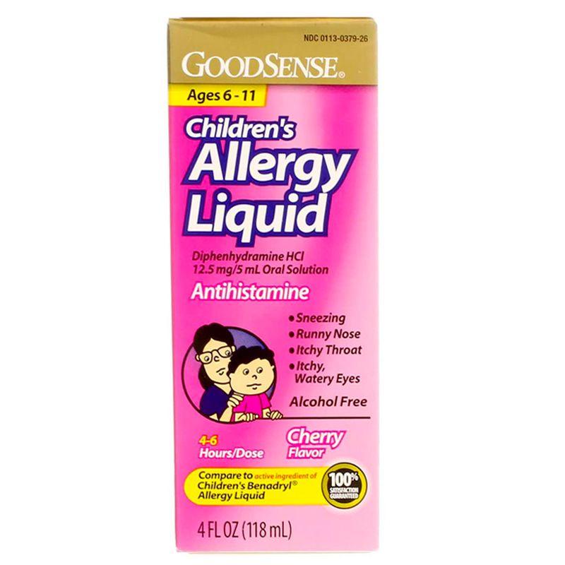 Children's Allergy Liquid compare to Benadryl