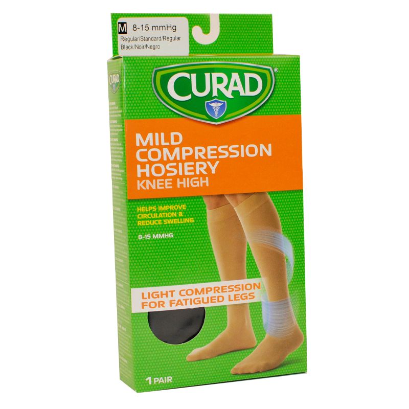Compression Knee High Socks Women's Black Medium