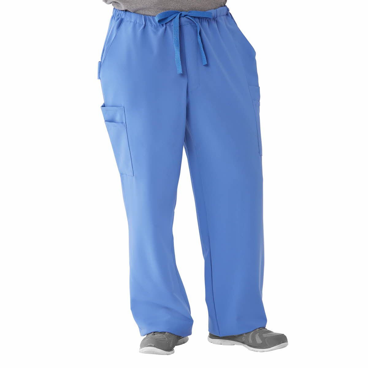 Illinois ave Unisex Athletic Cargo Scrub Pants Ceil Blue Tall Size M