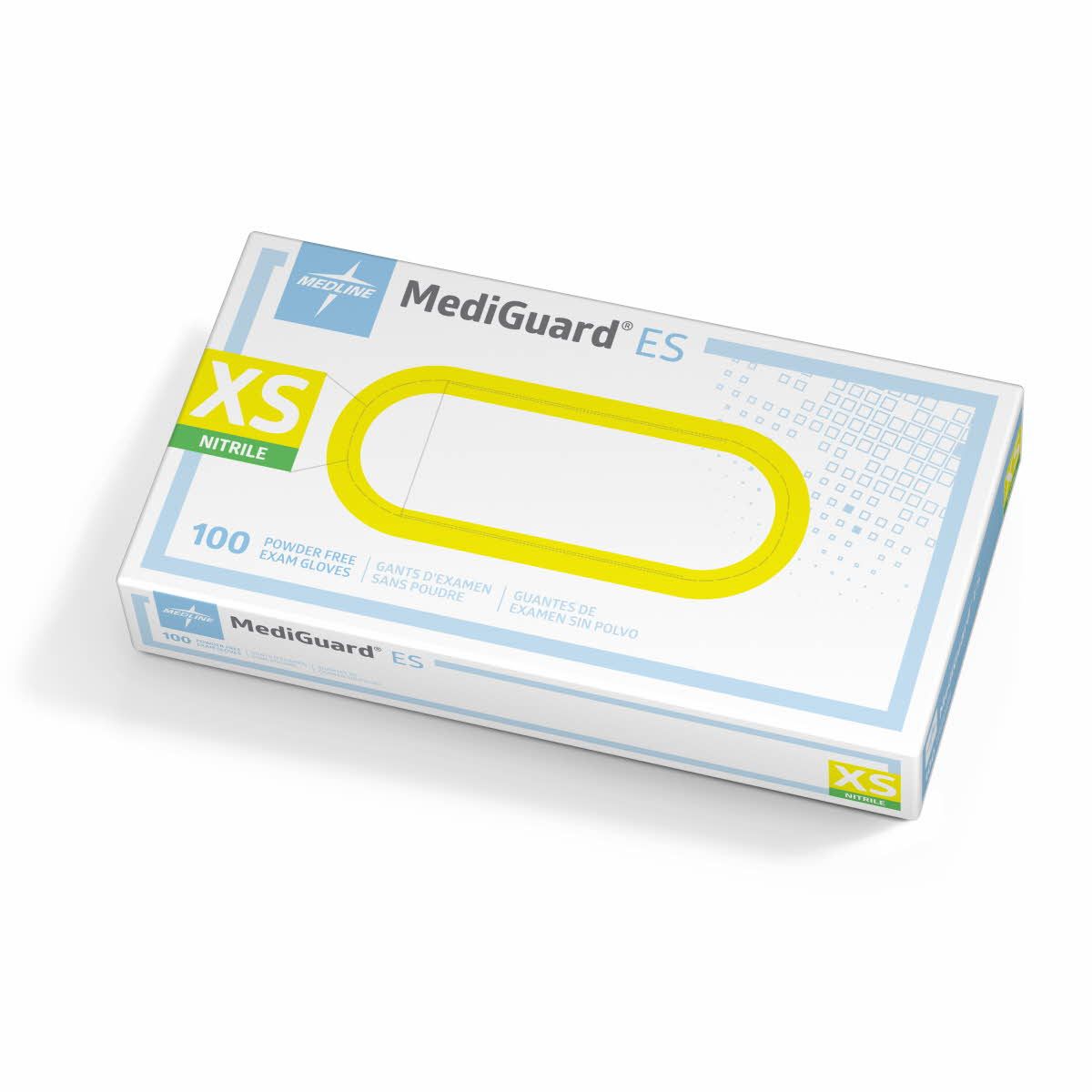 MediGuard ES Powder-Free Nitrile Exam Gloves Size XS 100Ct