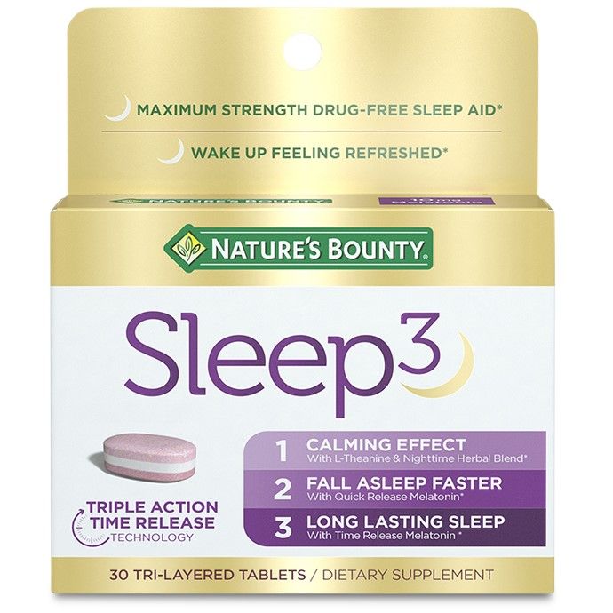 Nature's Bounty Sleep3 Tri-Layer Melatonin 30Ct