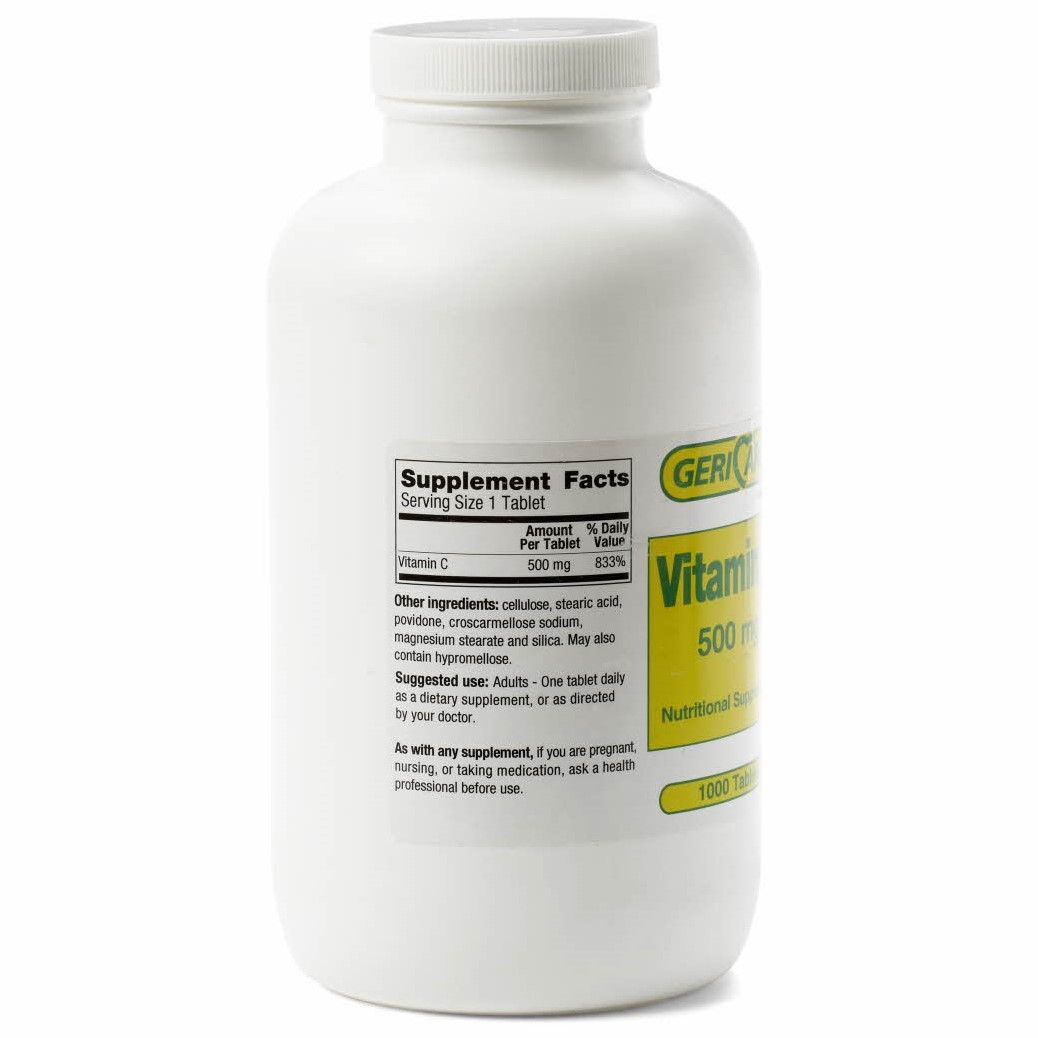 GeriCare Vitamin C Tablet 500mg 1000Ct