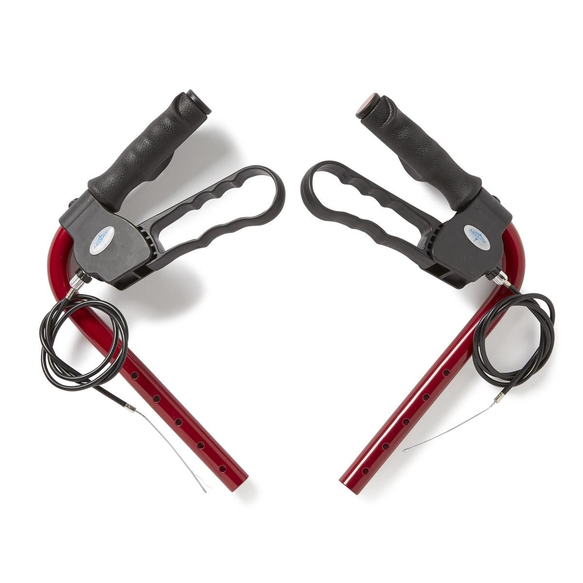 Medline Replacement Part Translator Hand Brake Red 2Ct