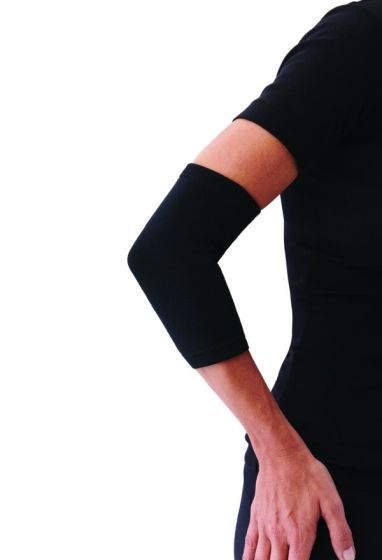 Curad Elastic Pull-Over Elbow Support Left/Right S/M Black 1Ct