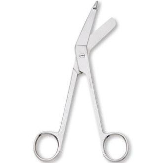Sterile Centurion Lister Angled Bandage Scissors, Single Use, 7-1/4in ...