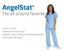 AngelStat Unisex Reversible V-Neck Scrub Top with 2 Pockets, Size XXS - 7XL